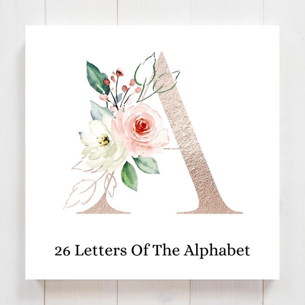 Floral Alphabet - Etsy