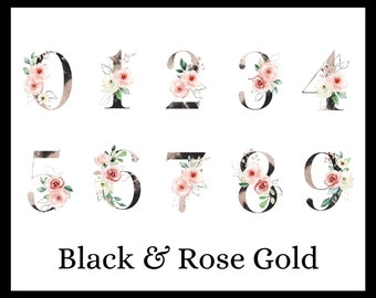 Rose Gold Black Clip Art - Etsy