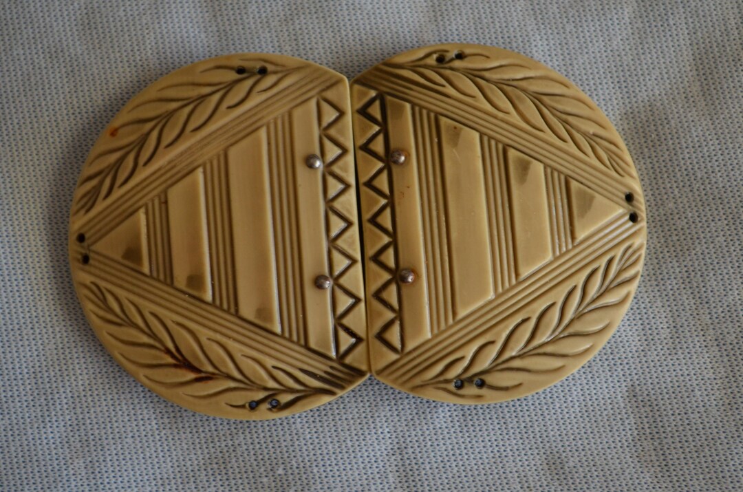 Vintage Bakelite Clasp Coat 1930s Costume Sewing #102 4 in L 2 1/2 in W ...