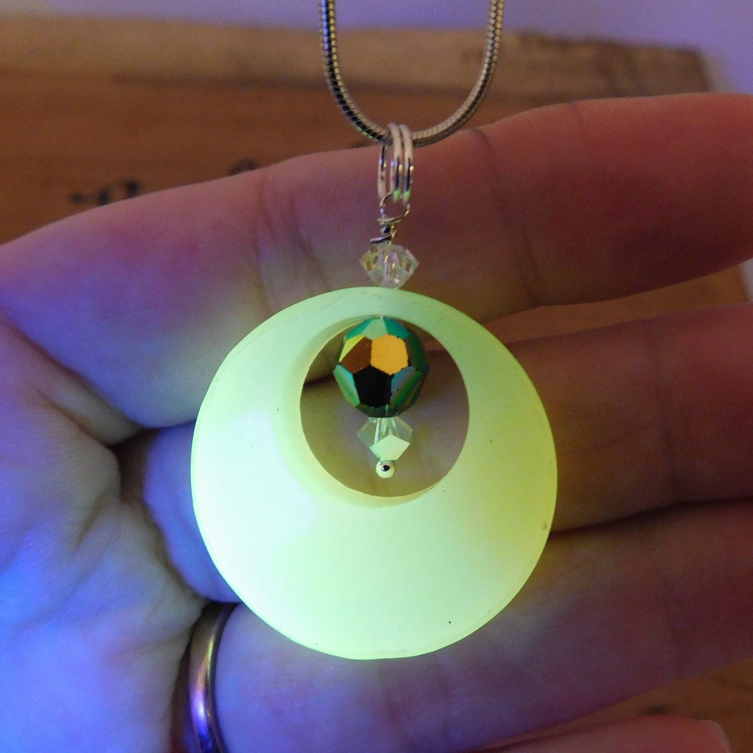 UV Necklace, UV Reactive Glow in the Dark, Necklace, Necklace for Her ...