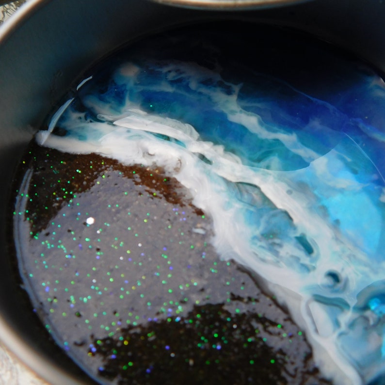 Handmade Ocean Resin Tin: Beach Sand Ring Box - Etsy