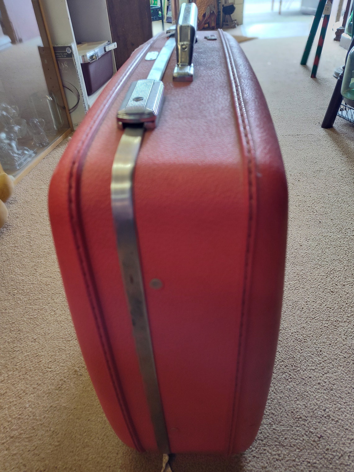 American Tourister Mara Red Luggage Hard Shell MCM - Etsy
