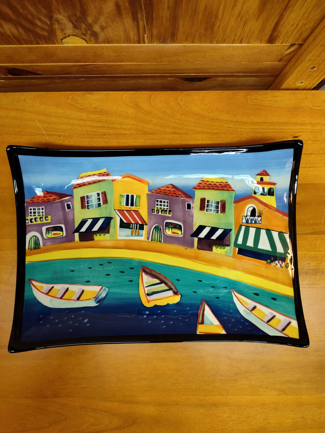 VINTAGE Naylor Designs Handpainted Plate 2004 Collectible Decor Kitchen ...