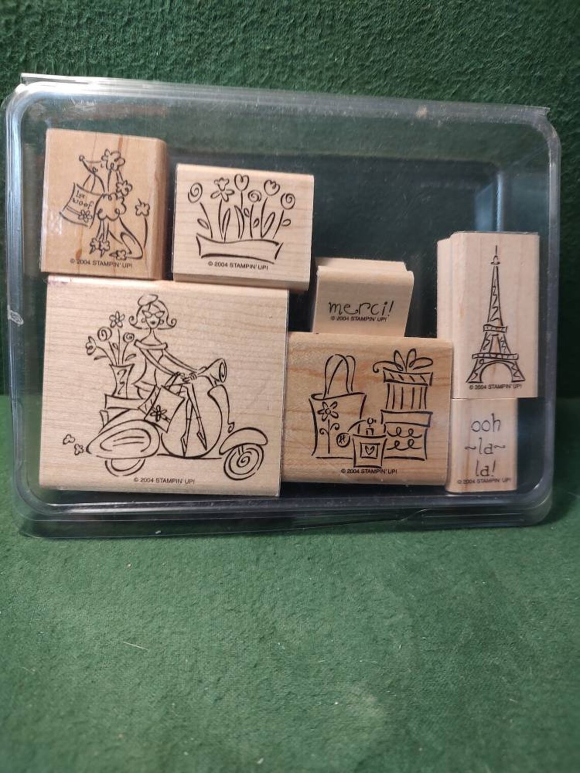 Stampin'out 2004 Lot of 7 Stampers With Storage Container - Etsy