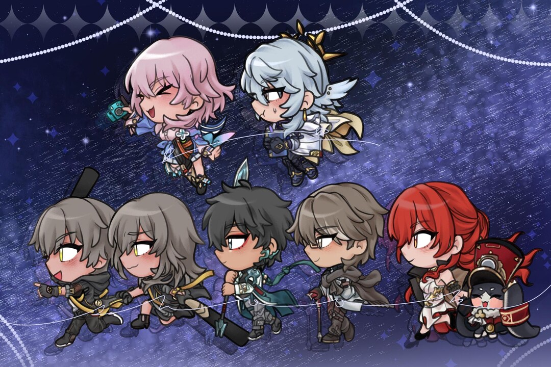 Honkai: Star Rail - Astral Express Family Sticker Set - Etsy