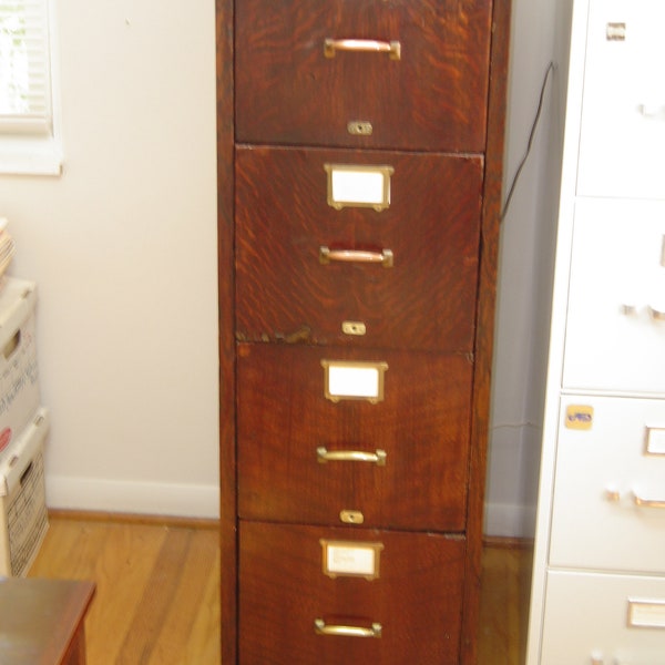 Antique File Cabinet - Etsy
