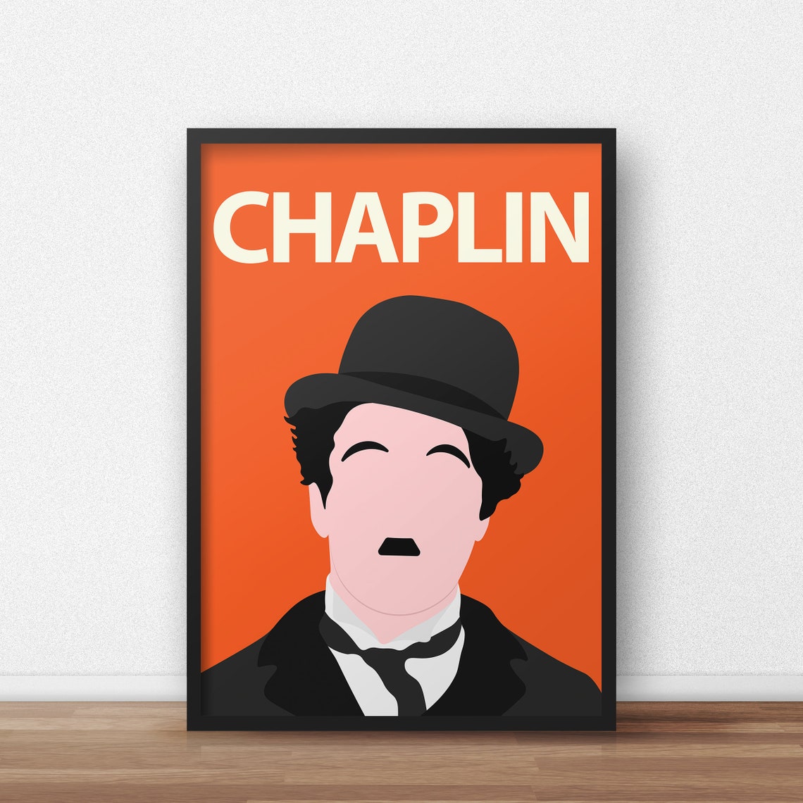 Charlie Chaplin Poster Cinema Artwork Minimalist Print | Etsy