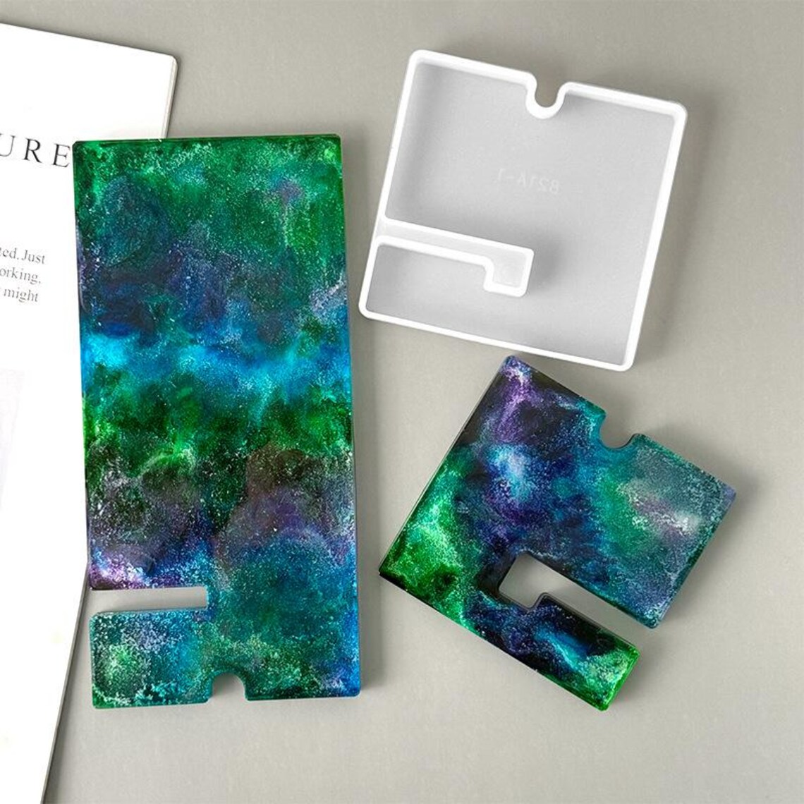 Assembly Mobile Phone Holder Resin Epoxy Silicone Mold DIY Universal ...