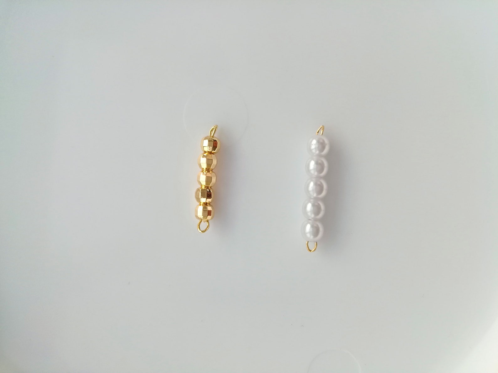 Wholesale Gold Plated Pearl Connector Pendant Metal Ball - Etsy