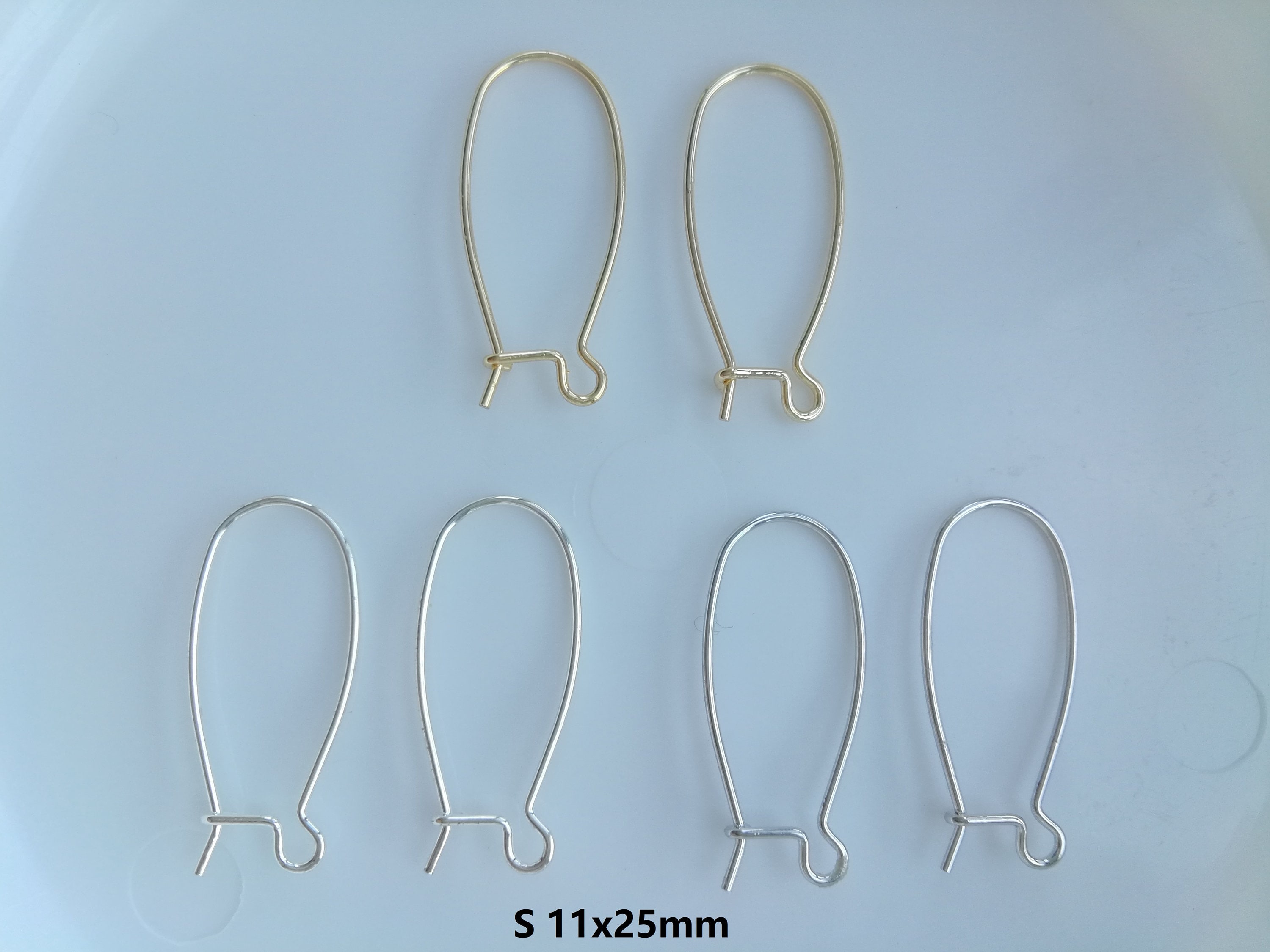 Wholesale Gold Plated Kidney Earring Hooks Kidney Ear Wires | Etsy