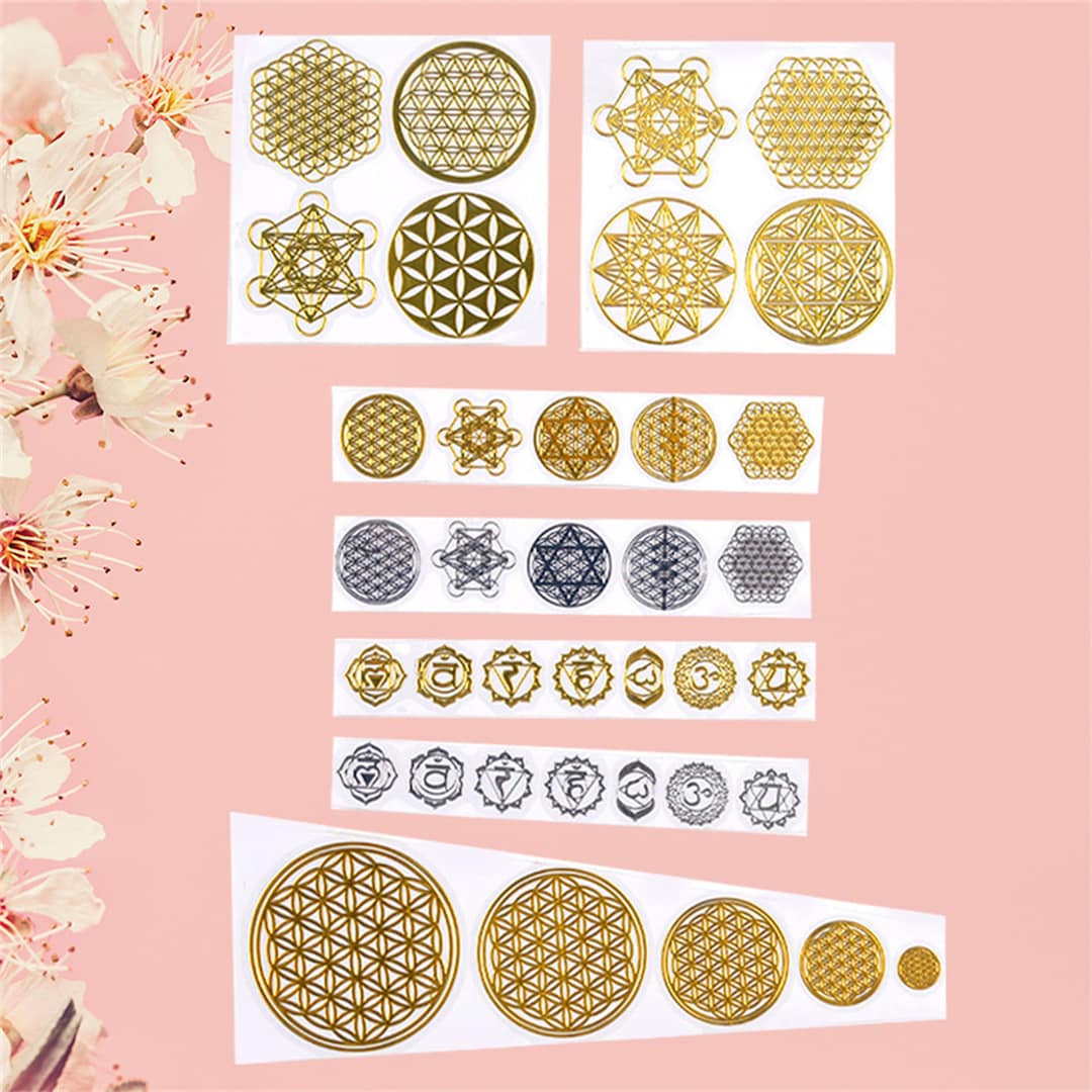 Gold Silver Copper Sticker Set DIY Resin Epoxy Jewelry Metal Sticker ...