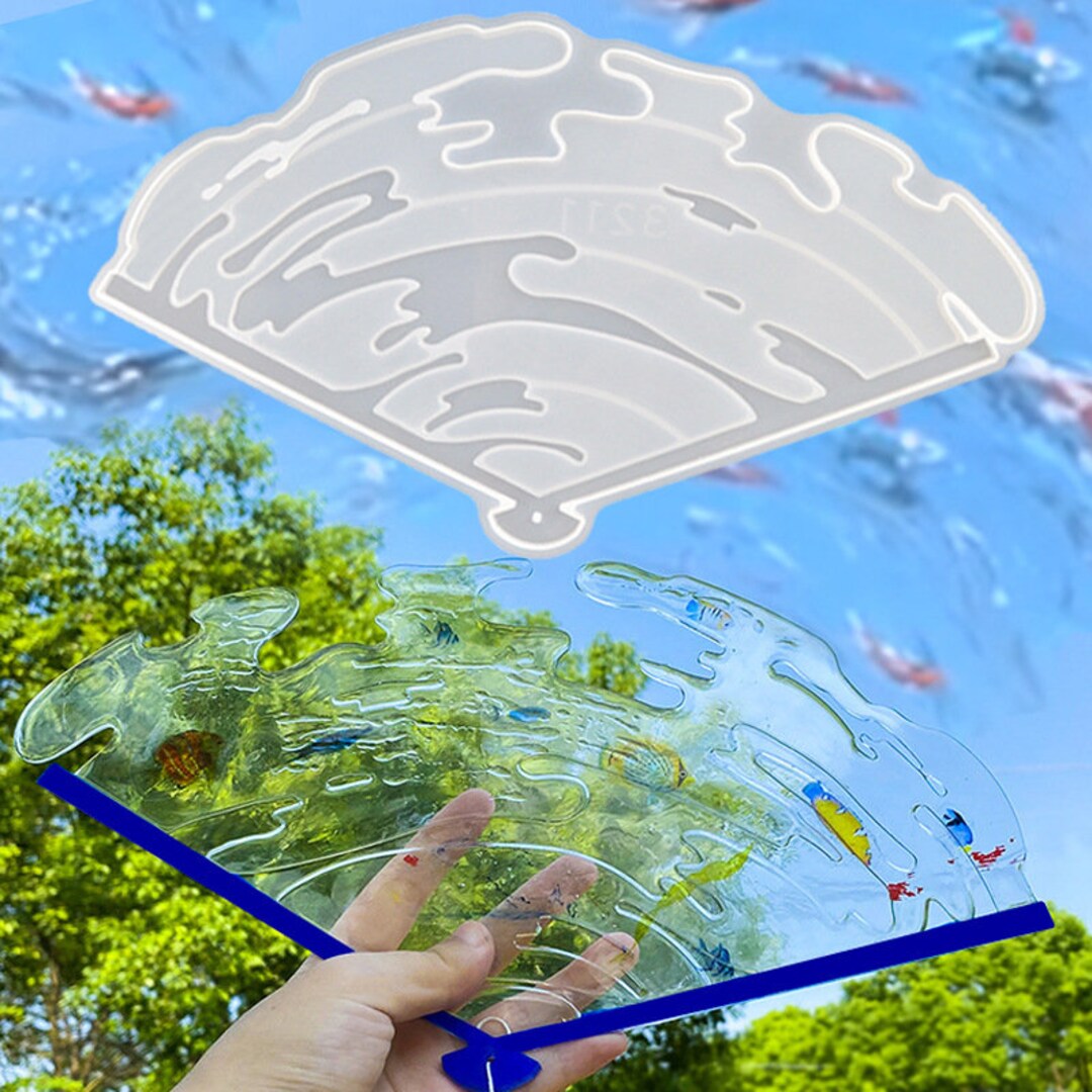 DIY Water Fan Silicone Mold Vintage Resin Epoxy Fan Mold - Etsy