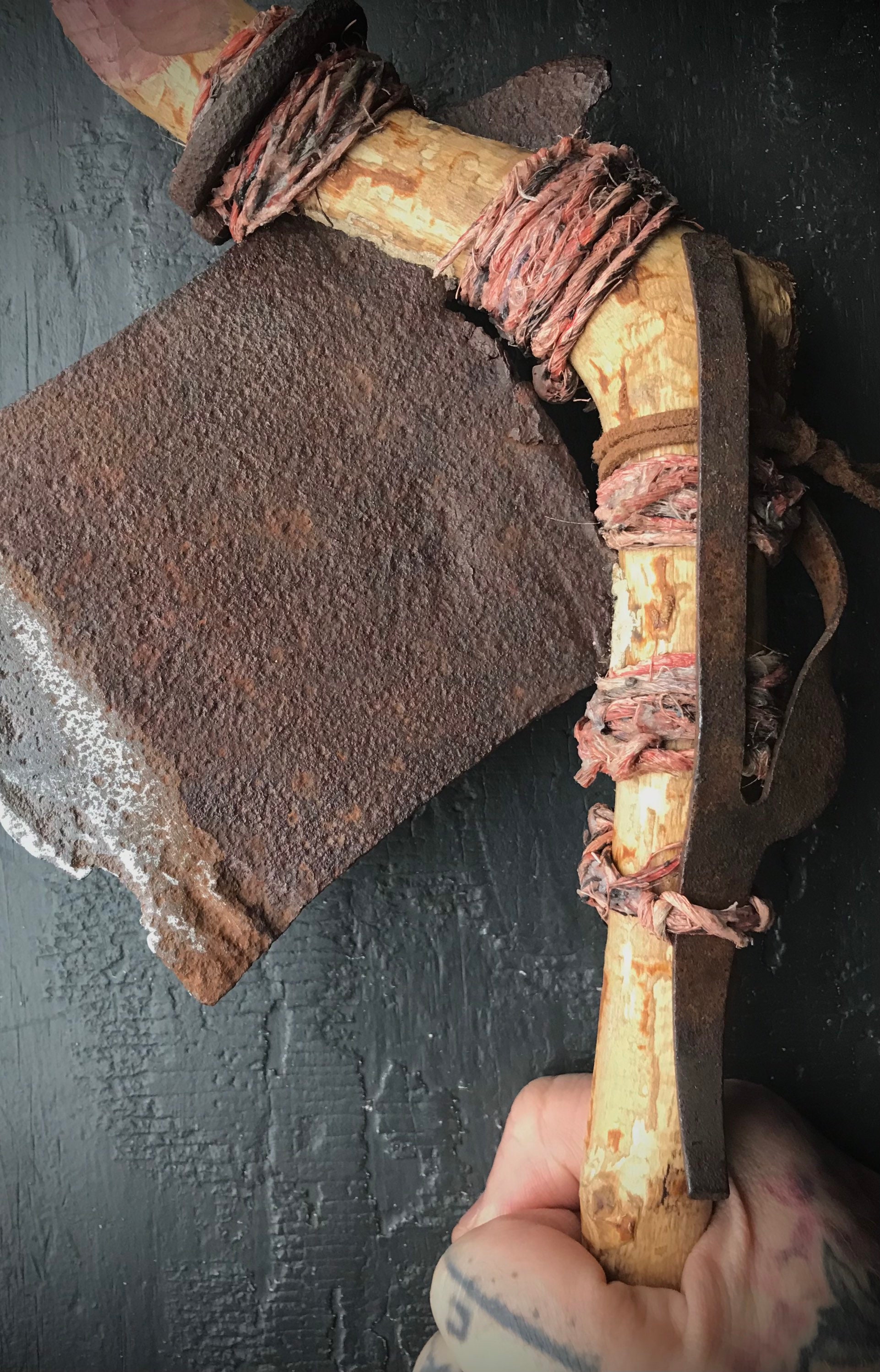 Rusty Beaver Hatchet - Sculpture / Found Object / Beaver-carved Hard ...