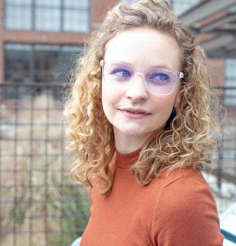 Retro Square Computer Glasses | Nerdy Blue Light Blocking Glasses ...