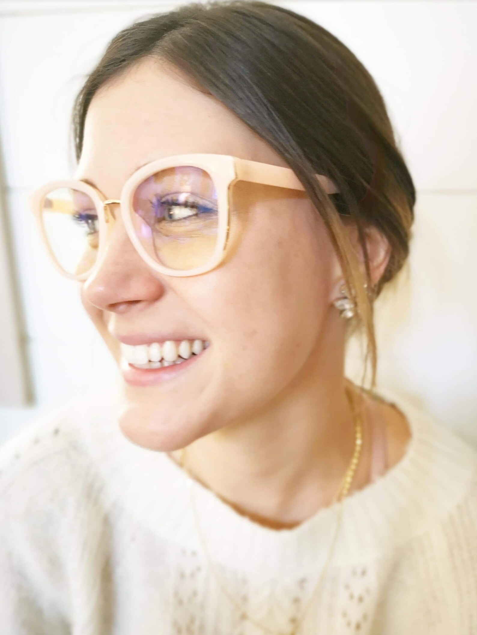 Khaki Cat Eye Computer Glasses NonPrescription Blue Light | Etsy