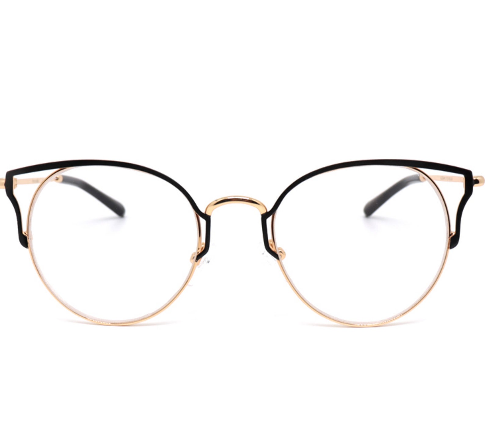 Retro Black Gold Cat Eye Computer Glasses Blue Light - Etsy