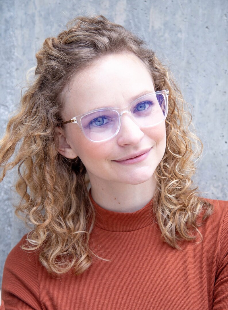 Retro Square Computer Glasses | Nerdy Blue Light Blocking Glasses ...