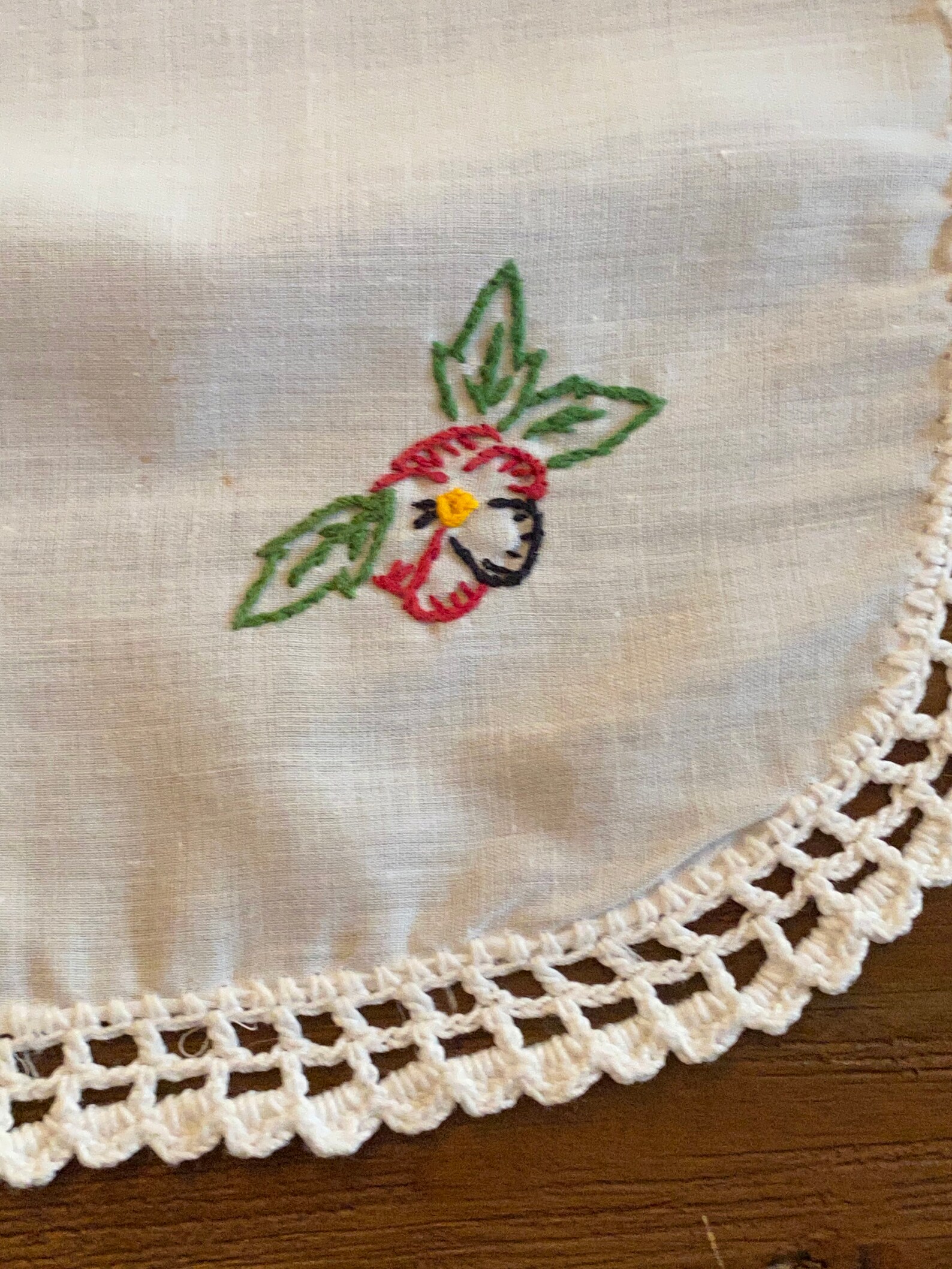 Vintage Handmade Spring Floral French Linen Table Runner With - Etsy