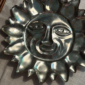 Vintage 12 Wide Copper Sun Face Mold Wall Art Kitchen Decor, Wall ...