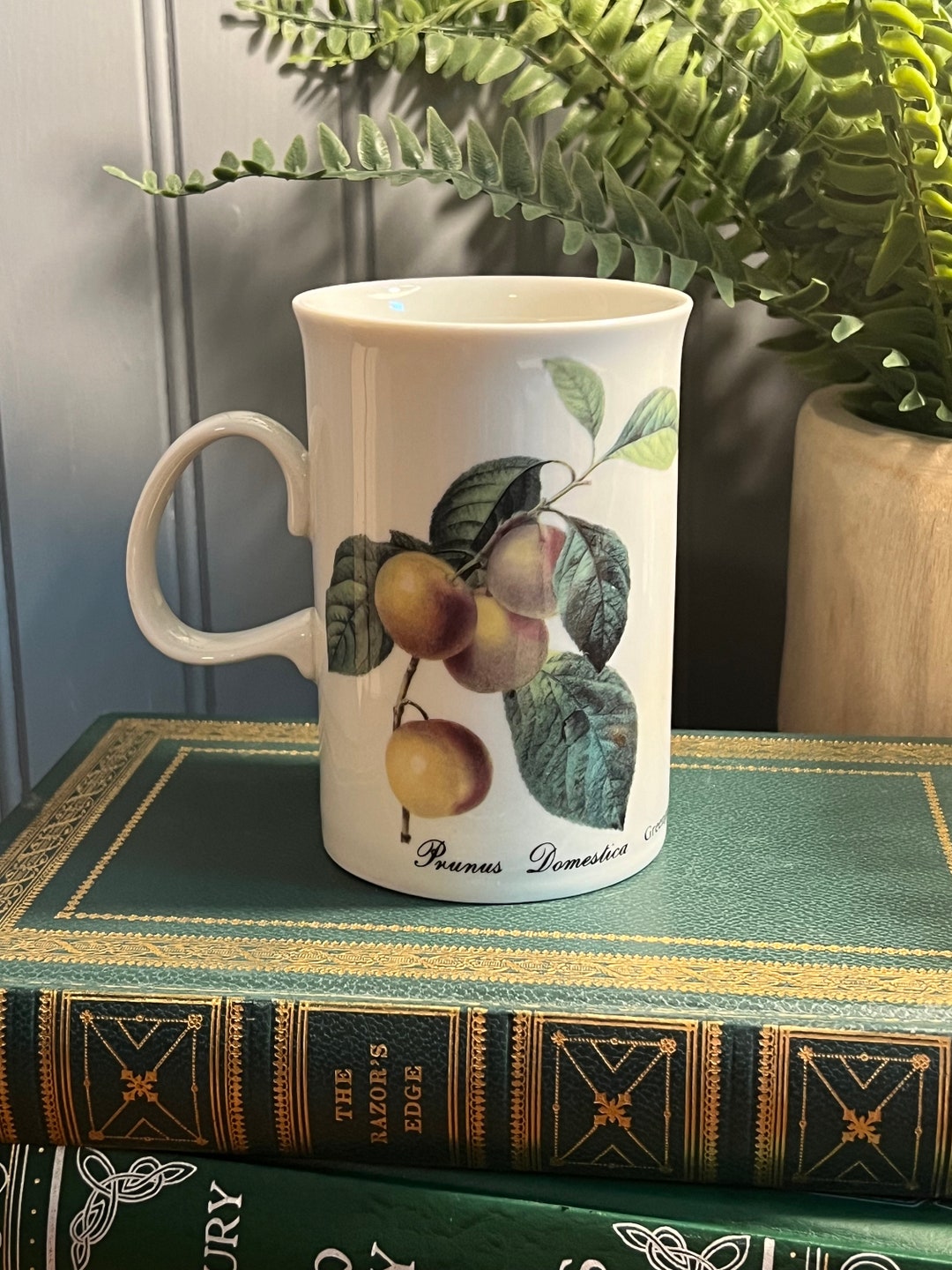Vintage Dunoon 'prunus Persica' Peach Porcelain Coffee Tea Mug, Made in ...