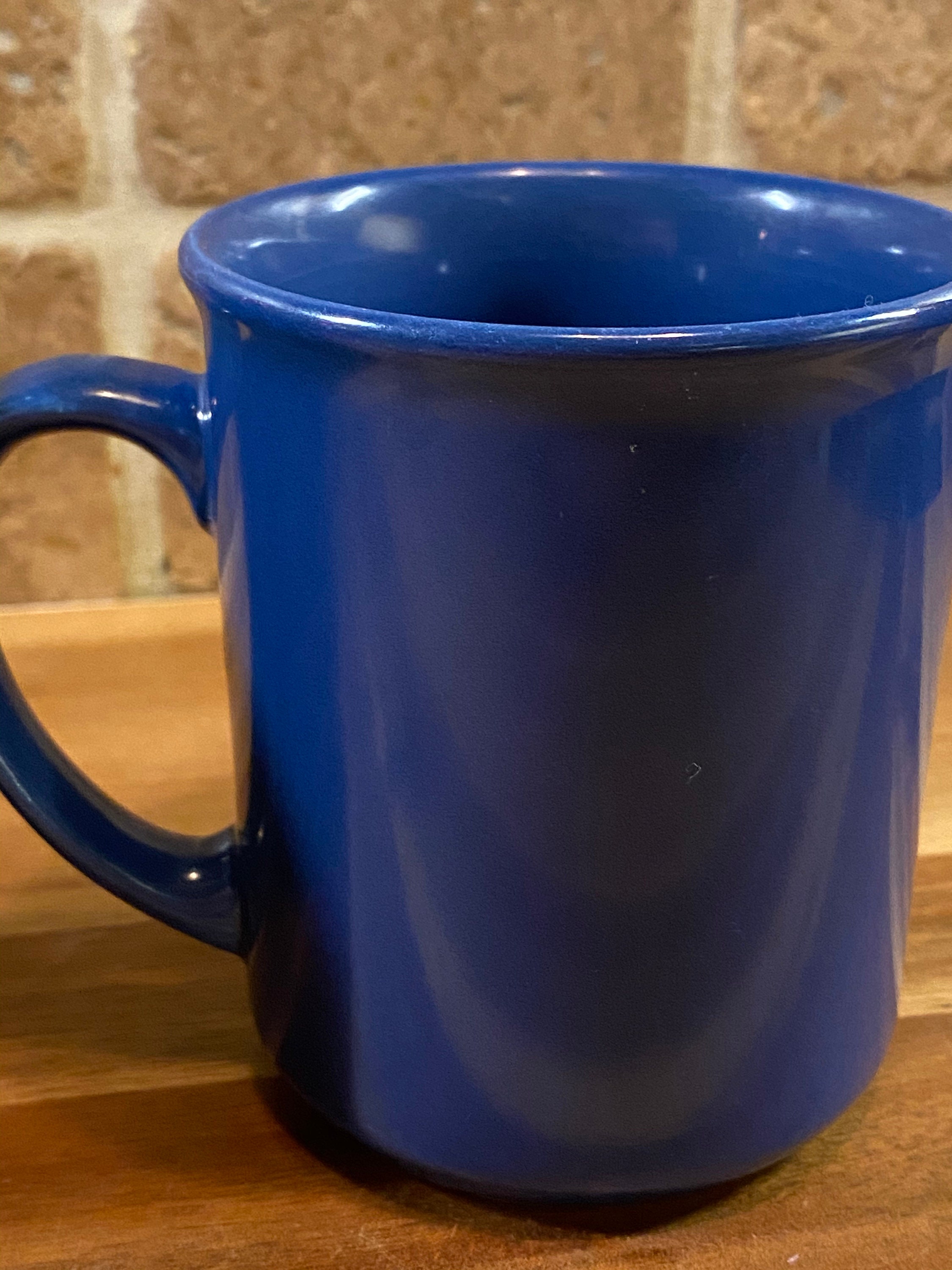 Set of 2/vintage Striking Royal Blue Coffee or Tea Mugs Made | Etsy