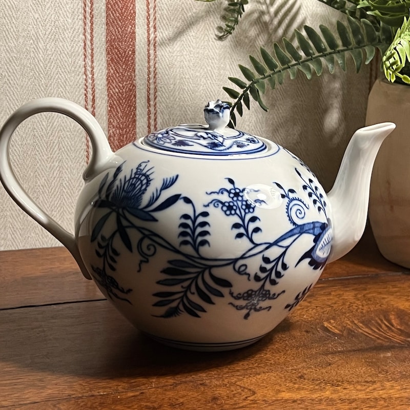 Blue Teapot - Etsy
