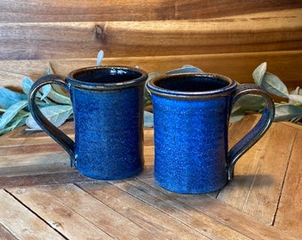 Cobalt Blue Mugs | Etsy