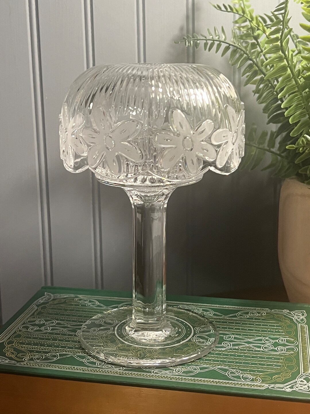 Vintage Royal Limited Crystal 2-piece Floral Fairy Lamp ~ Crystal ...