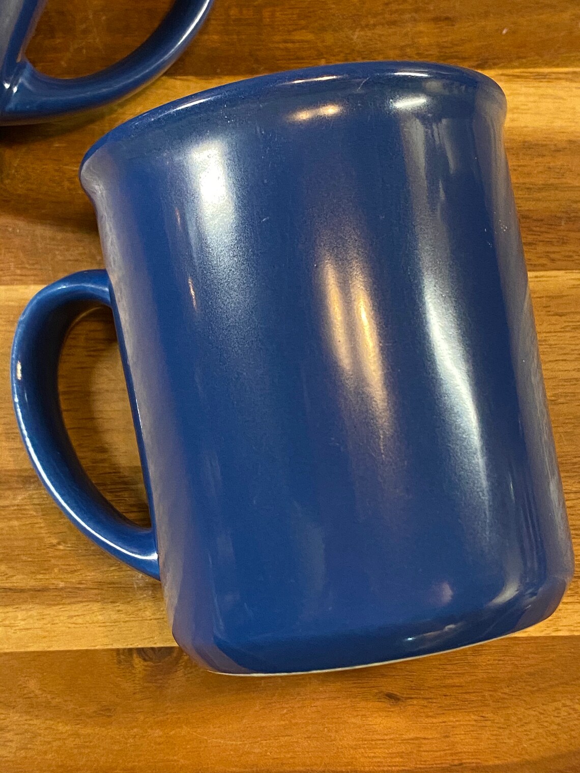 Set of 2/vintage Striking Royal Blue Coffee or Tea Mugs Made | Etsy