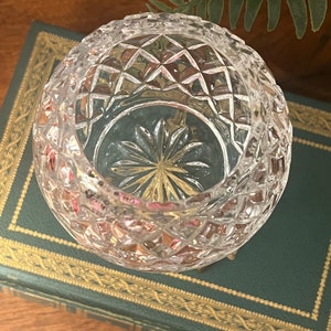Vintage Royal Irish Crystal Orb Bowl With Brass Dragon Stand Royal ...