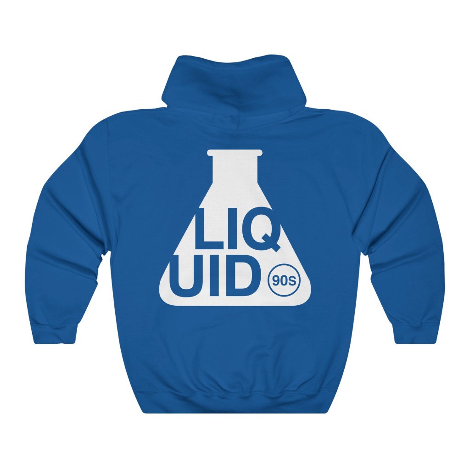 Liquid 90s Logo Hooded Sweatshirt - Etsy