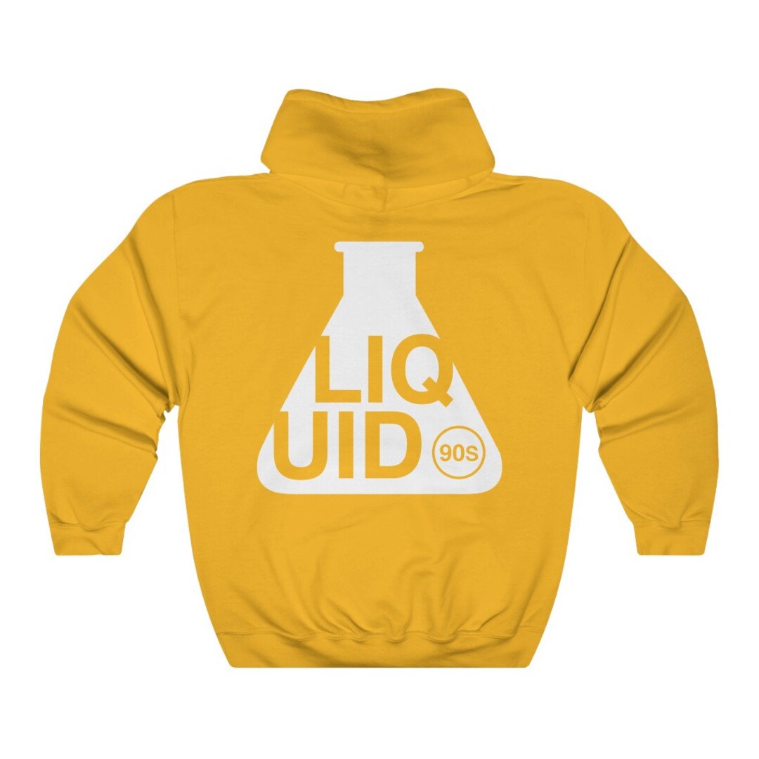 Liquid 90s Logo Hooded Sweatshirt - Etsy
