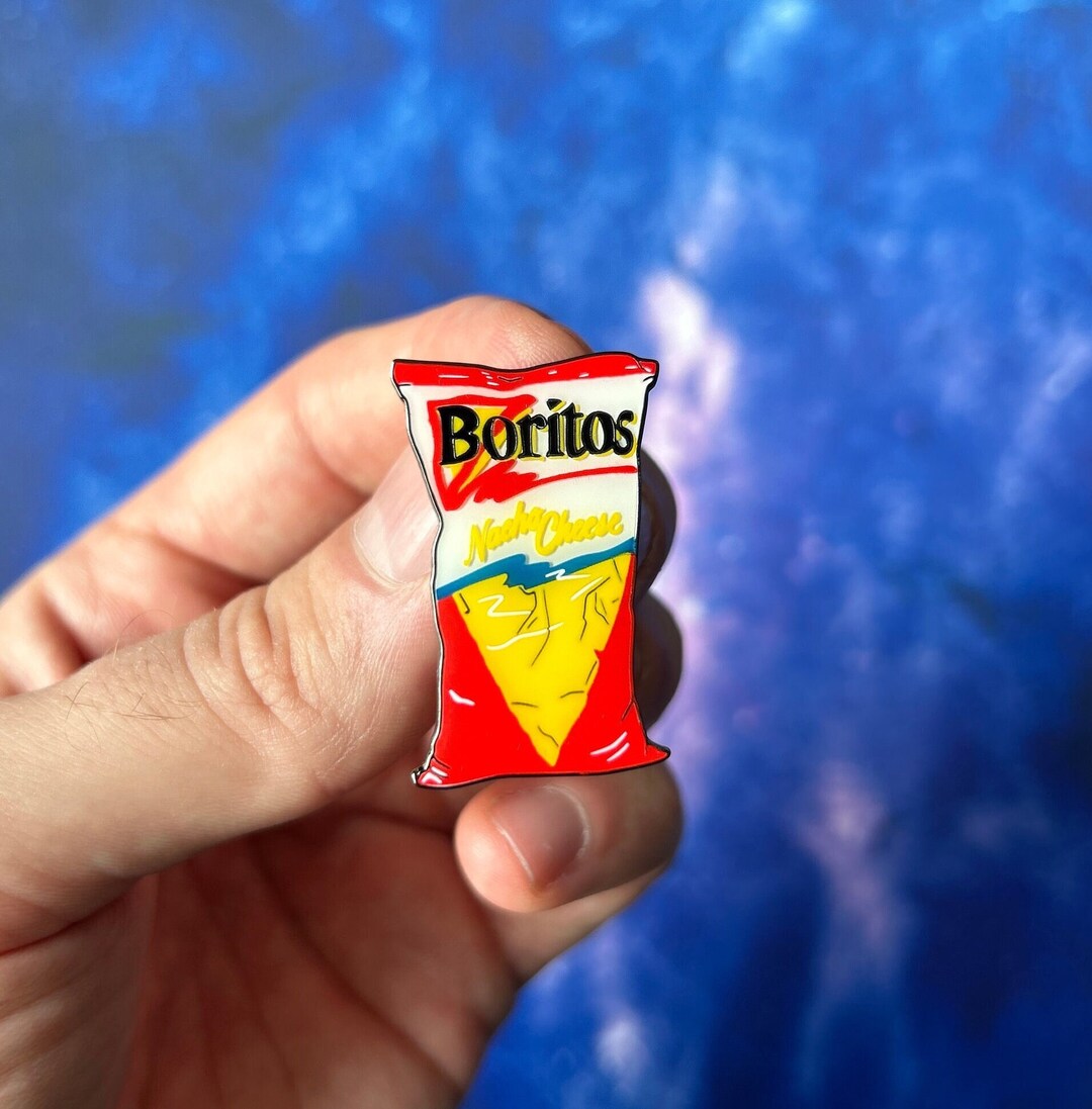 Doritos Nacho Cheese Spoof 90s Throwback Enamel Pin - Etsy