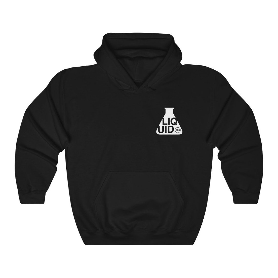 Liquid 90s Logo Hooded Sweatshirt - Etsy
