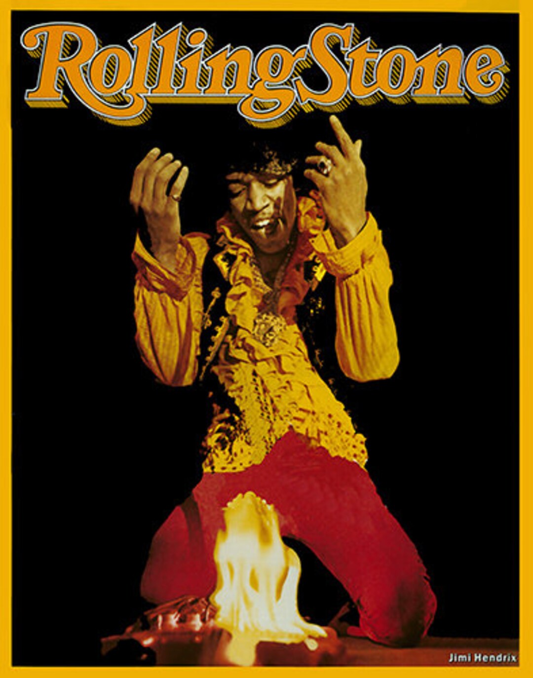 Jimi Hendrix Rolling Stone Magazine Cover Poster Print - Etsy