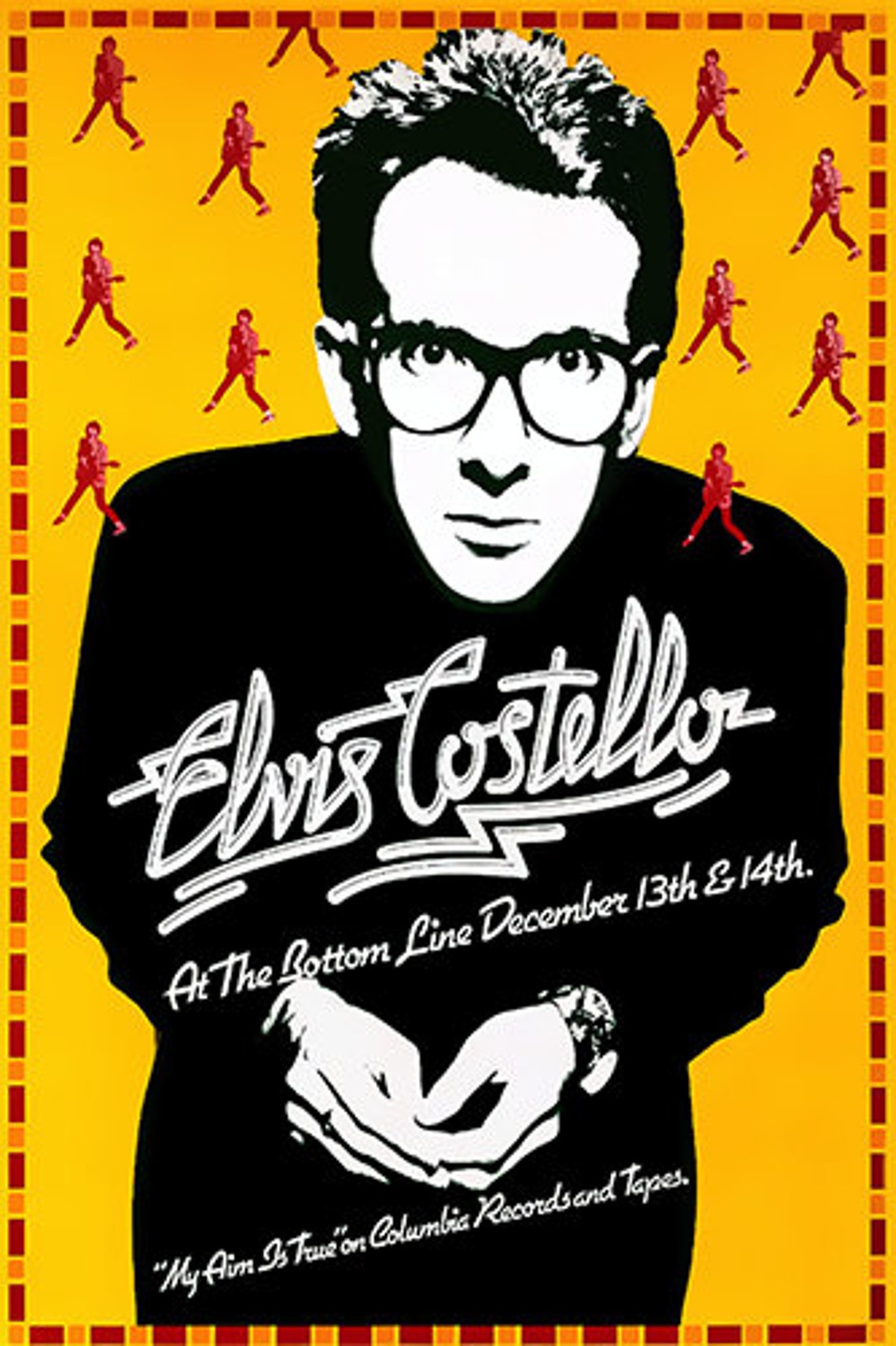 Elvis Costello and the Attractions 1977 Gig Poster Print - Etsy