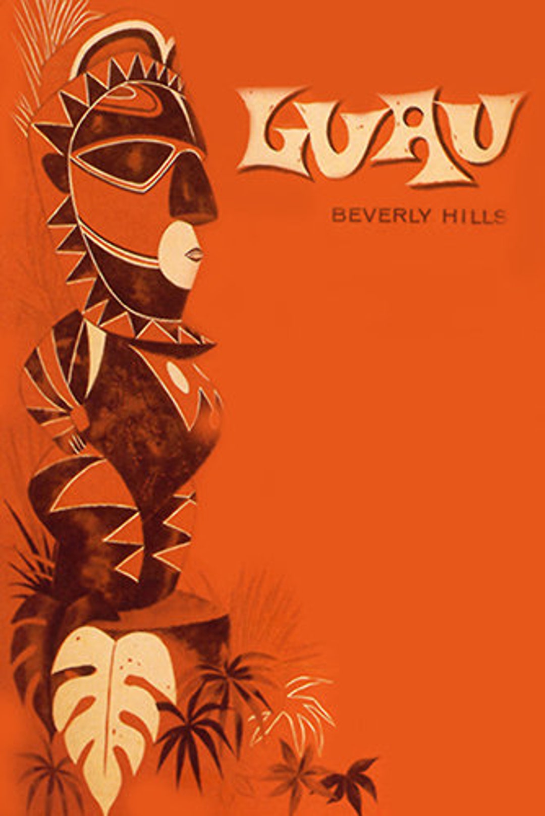 Luau Restaurant Bar and Lounge Polynesian Pop Poster, Tiki Room, Tiki ...