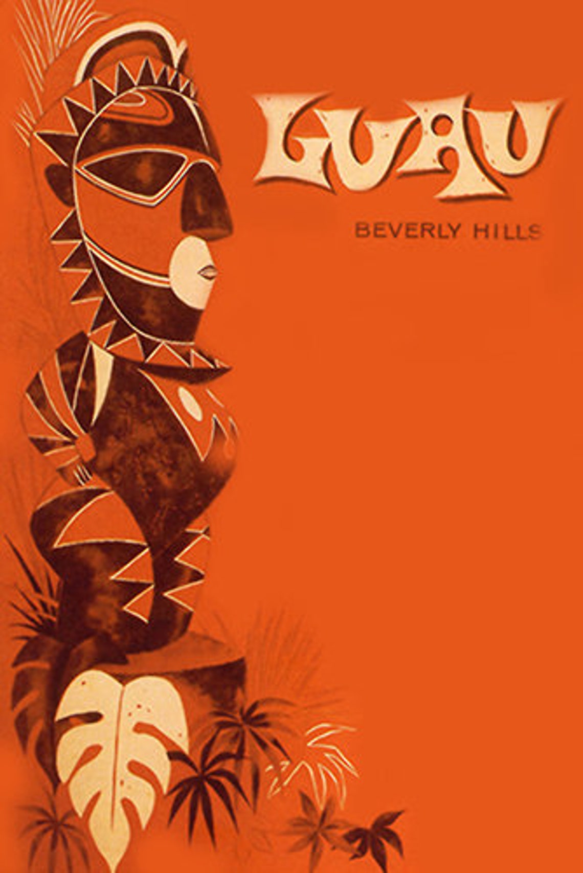 Luau Restaurant Bar and Lounge Polynesian Pop Poster Tiki - Etsy