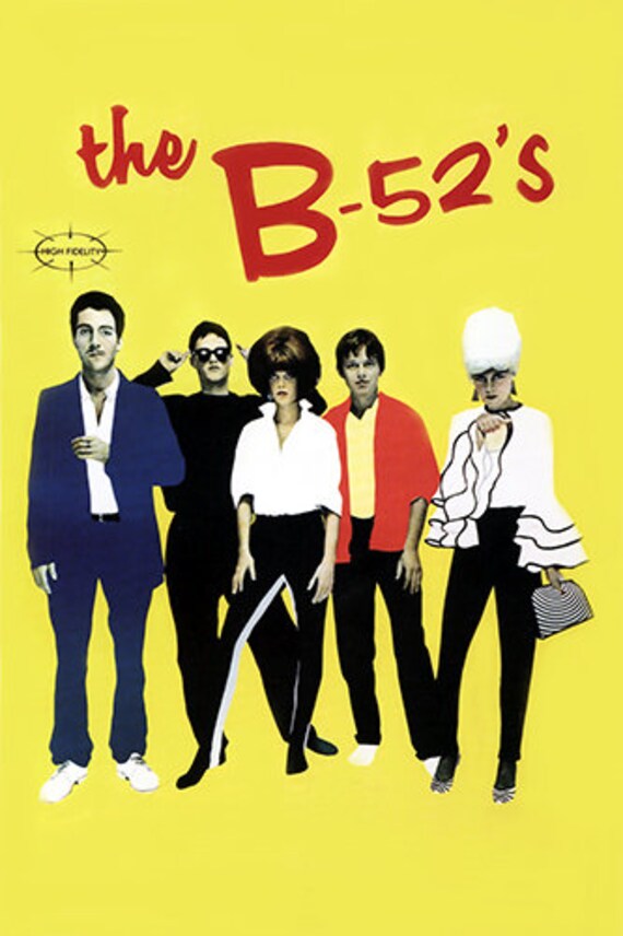 The B52's 1979 High Fidelity US Promo Poster Print - Etsy
