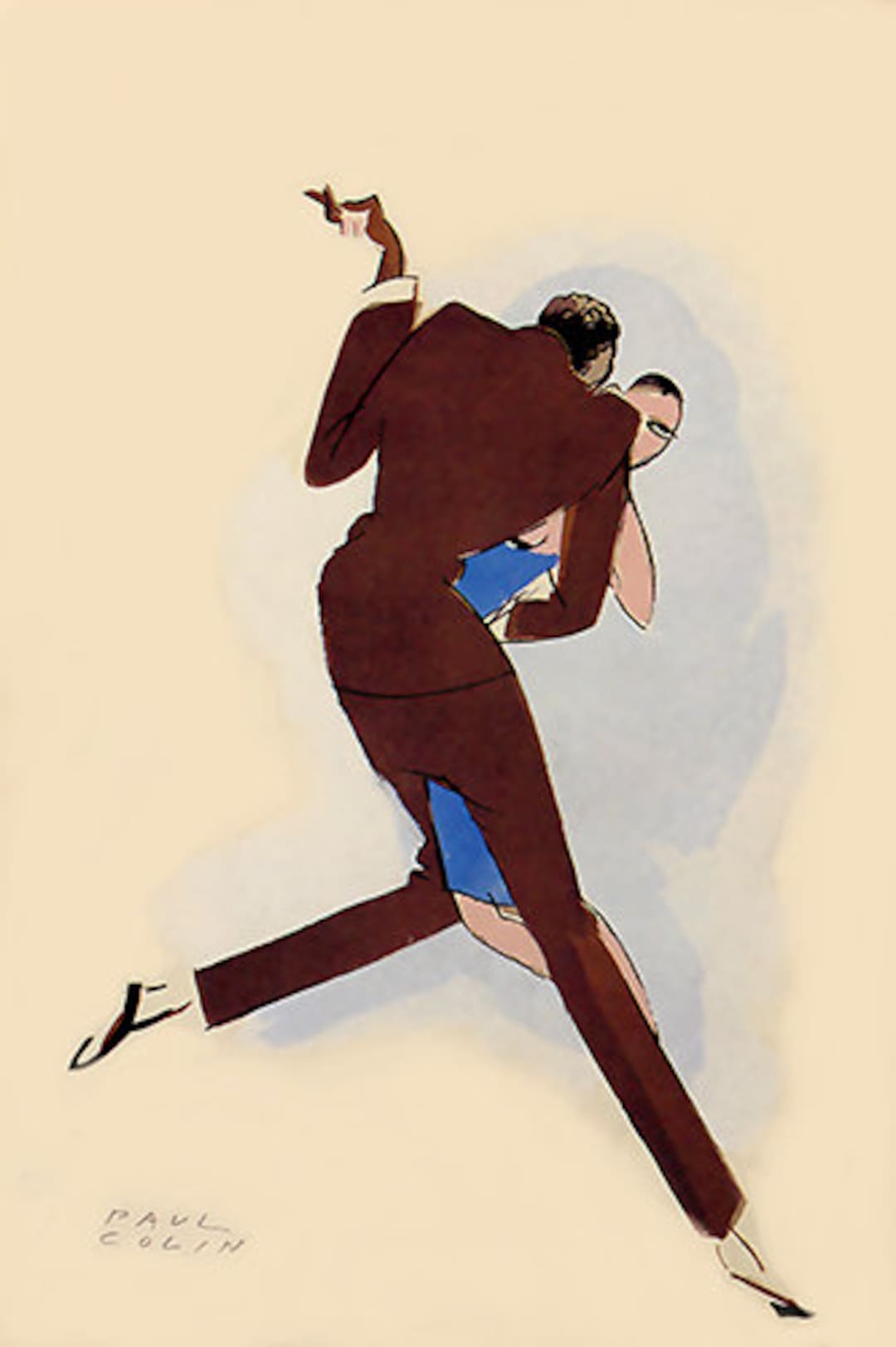 Paul Colin 1925 Dance Figure Illustration Poster Print - Etsy