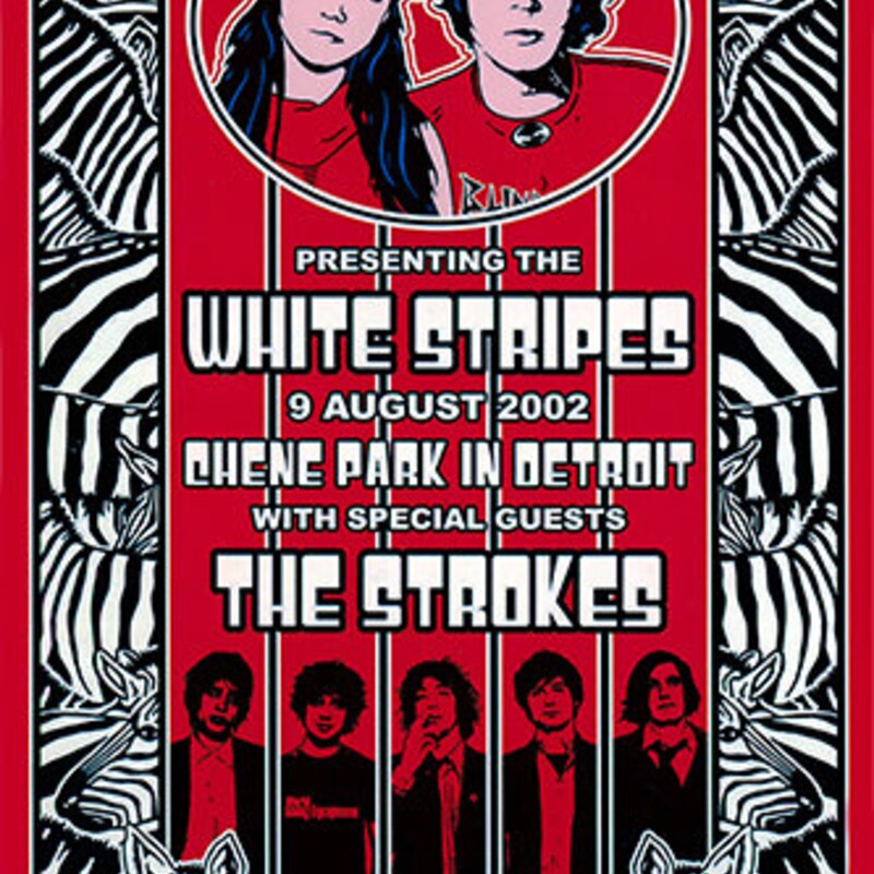 White Stripes Poster - Etsy