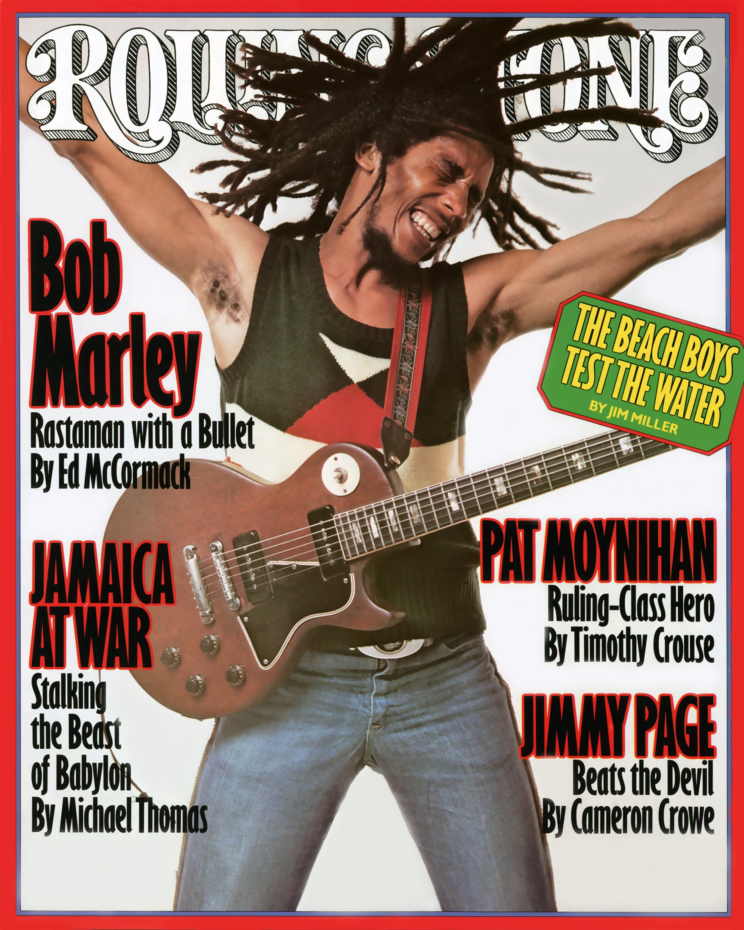 Bob Marley 1976 Rolling Stone Magazine Cover Poster Print | Etsy