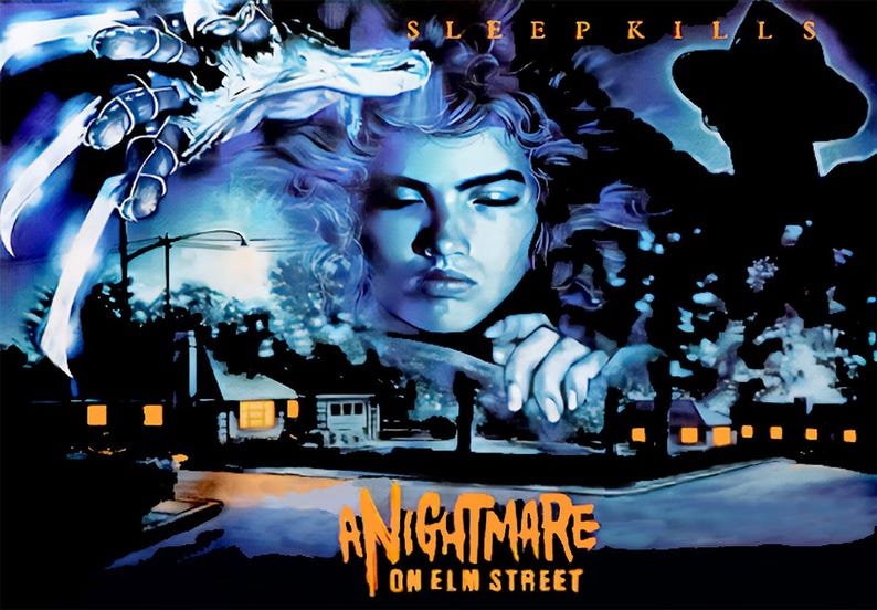 Nightmare on Elm Street 1970s Movie Poster Print - Etsy