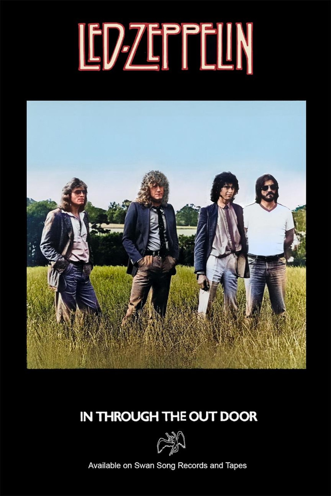 Led Zeppelin "in Through the Out Door" Poster Print - Etsy