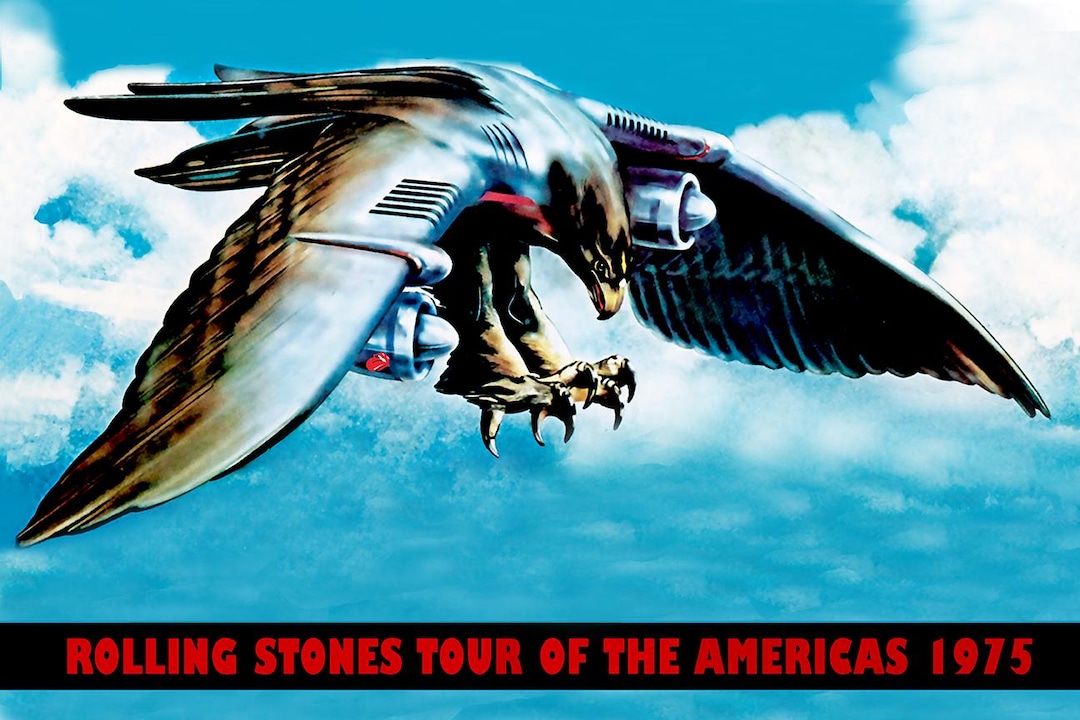 Rolling Stones 1975 American Tour Poster Print - Etsy