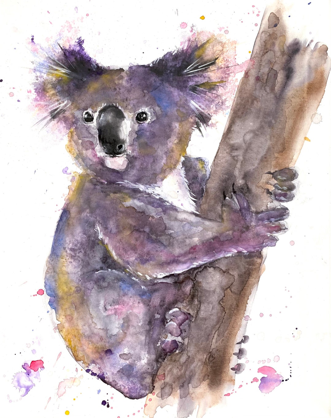 Koala Art, Watercolor Print, Art Print, Koala Bear, Children's Room Art ...