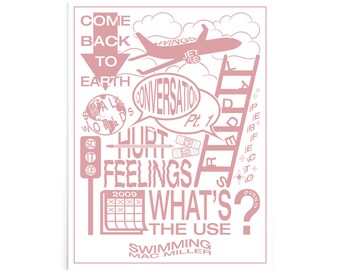 Mac Miller Swimming Poster - Etsy