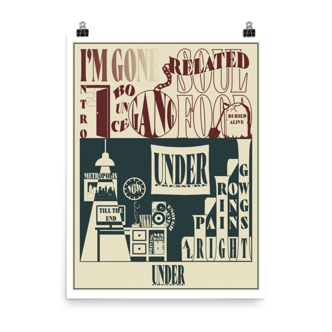 Under Pressure Poster (tracklist) - Logic - Etsy