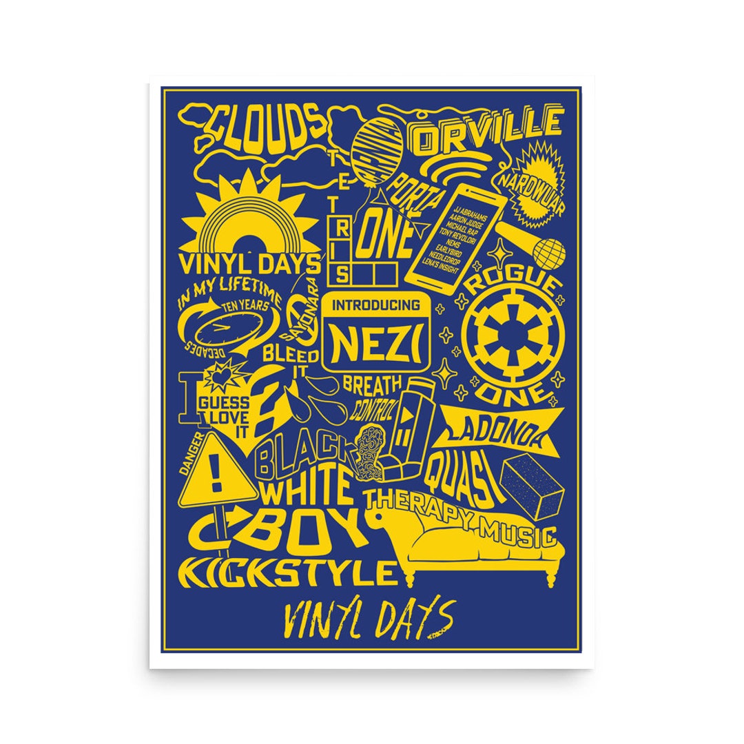 Digital Vinyl Days Poster (tracklist) - Logic - Etsy