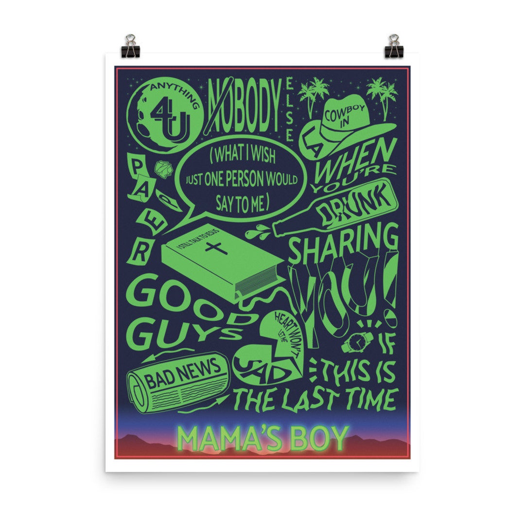 Mama's Boy Poster (tracklist) - Etsy